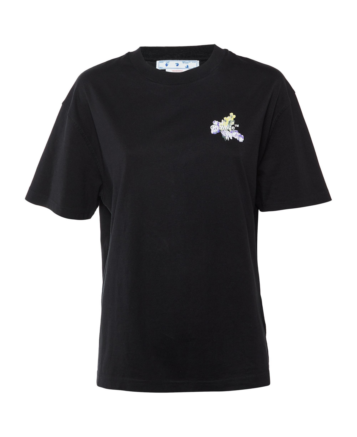 Click here for Pre-Owned Off-White Womens Floral Logo Cotton T-Sh... prices