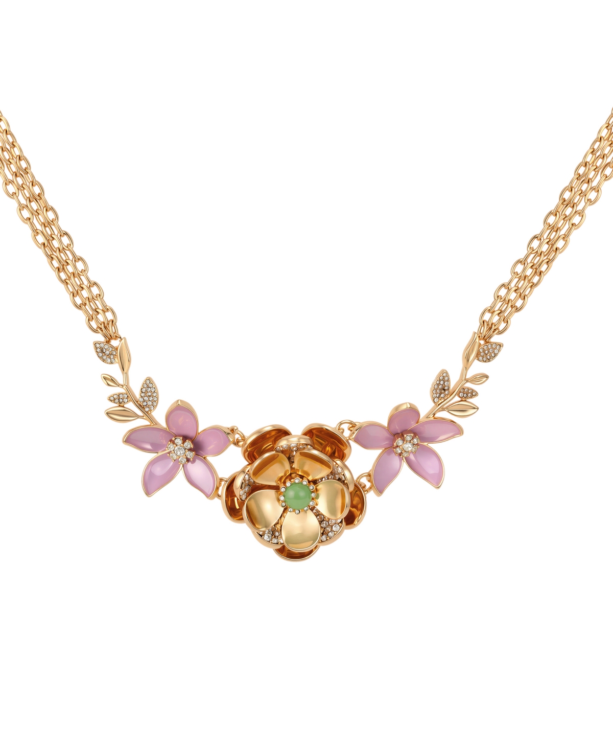 Click here for Guess Gold-Tone Multi-Color Stone Statement Neckla... prices