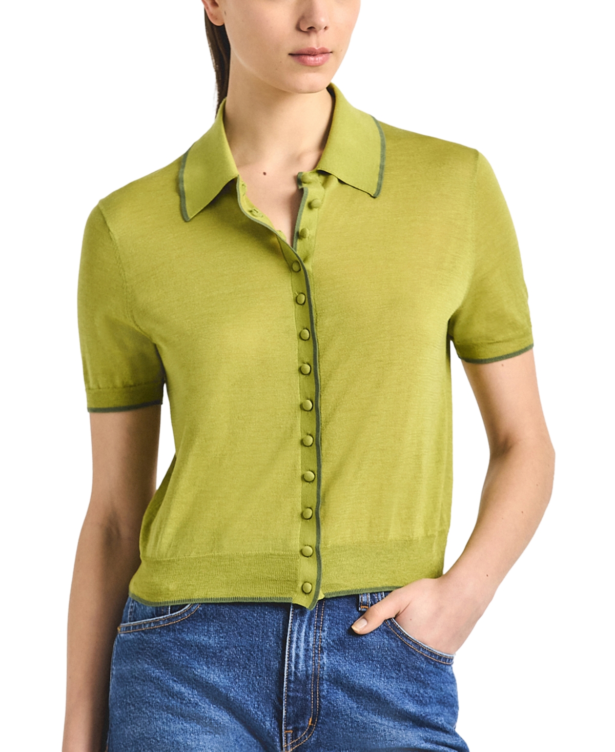 Click here for Derek Lam 10 Crosby Womens Dorella Silk Blend Feat... prices