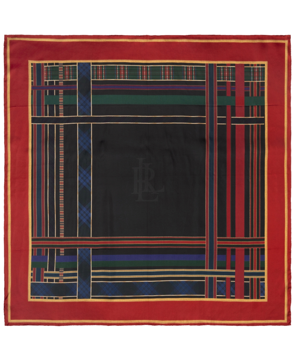 Click here for Lauren Ralph Lauren Logo Ribbon Border Square Scar... prices