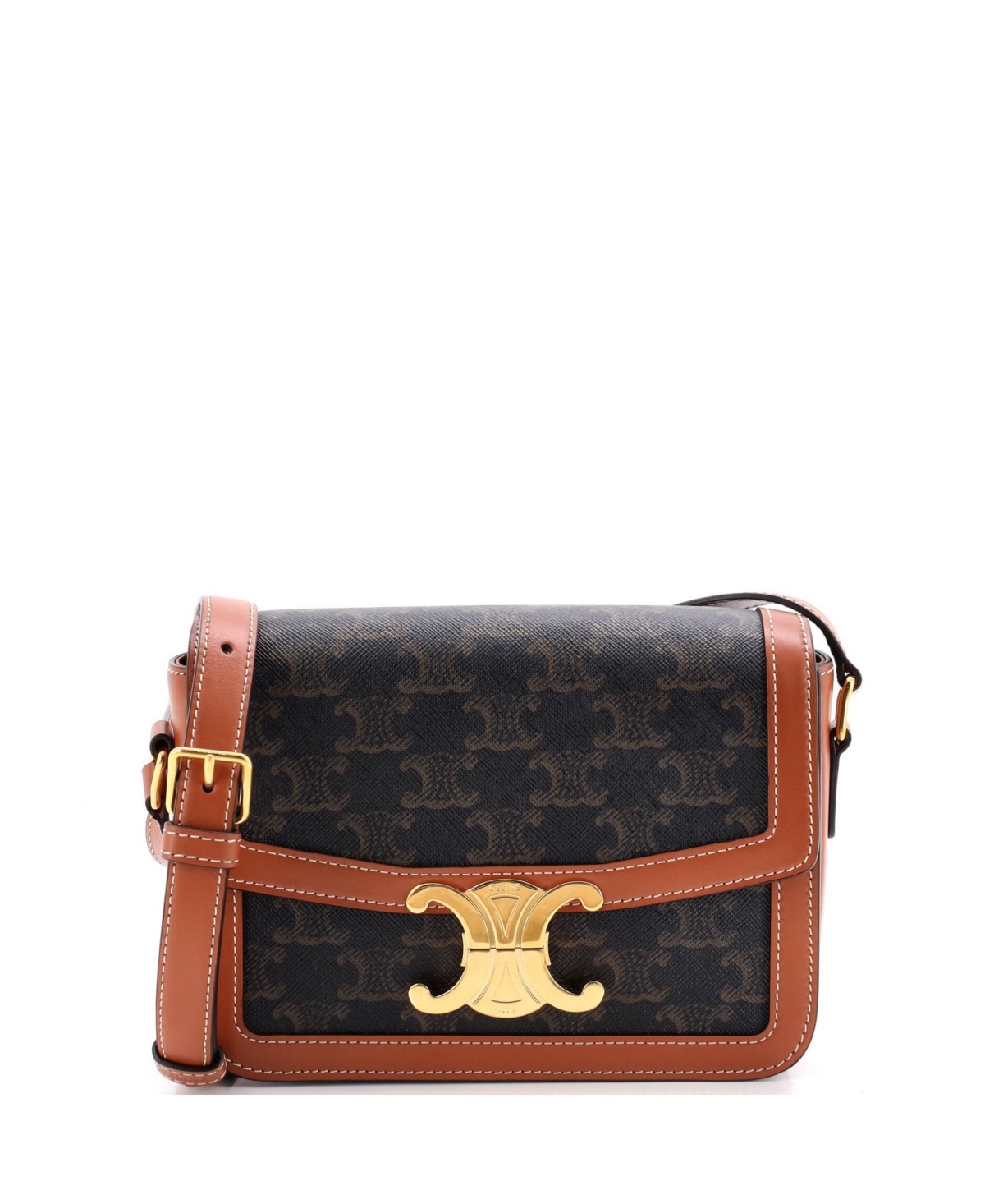 Click here for Pre-Owned Celine Teen Triomphe Shoulder Bag Triomp... prices