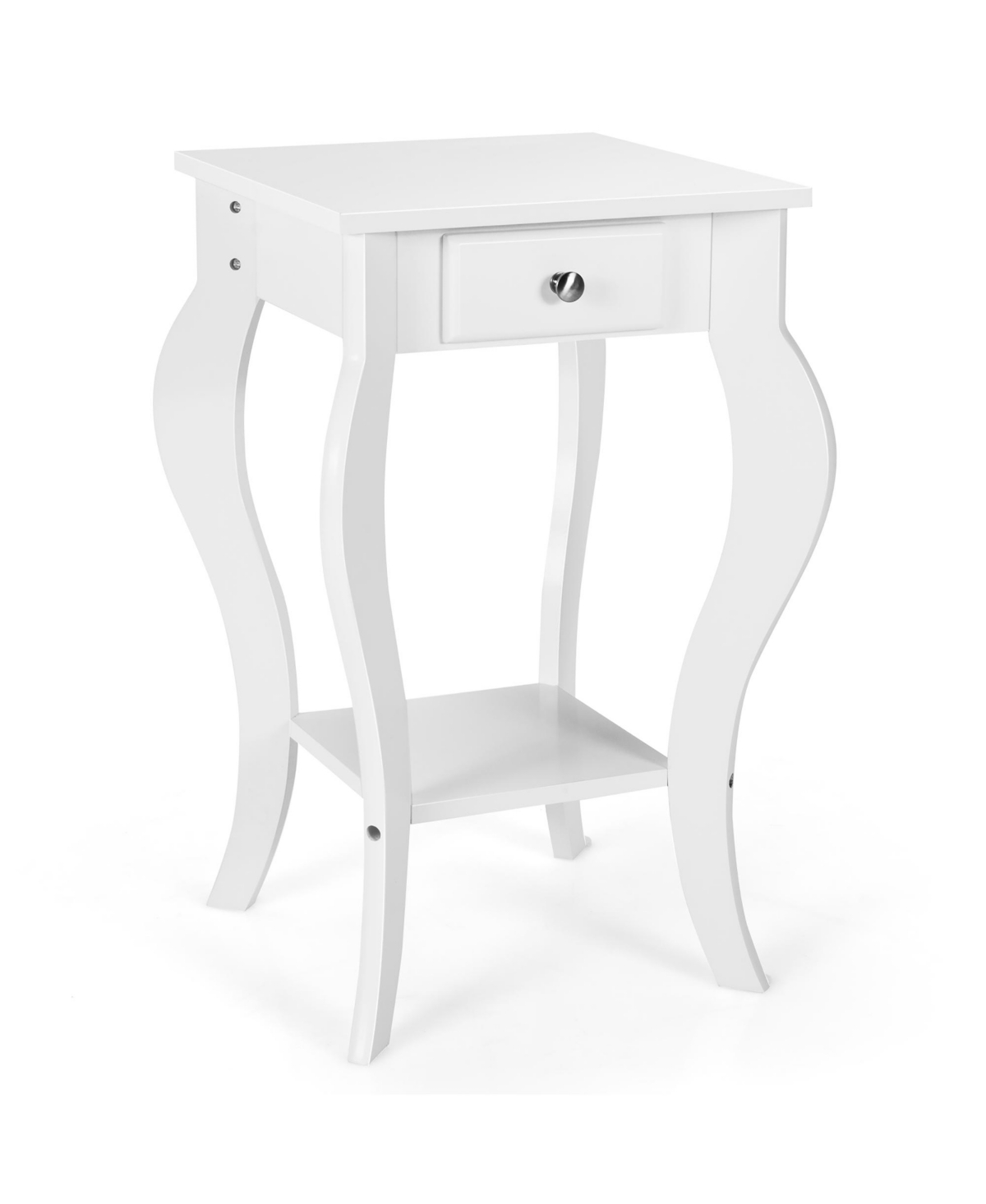 Click here for Costway End Side Table with Drawer Bottom Shelf Ac... prices