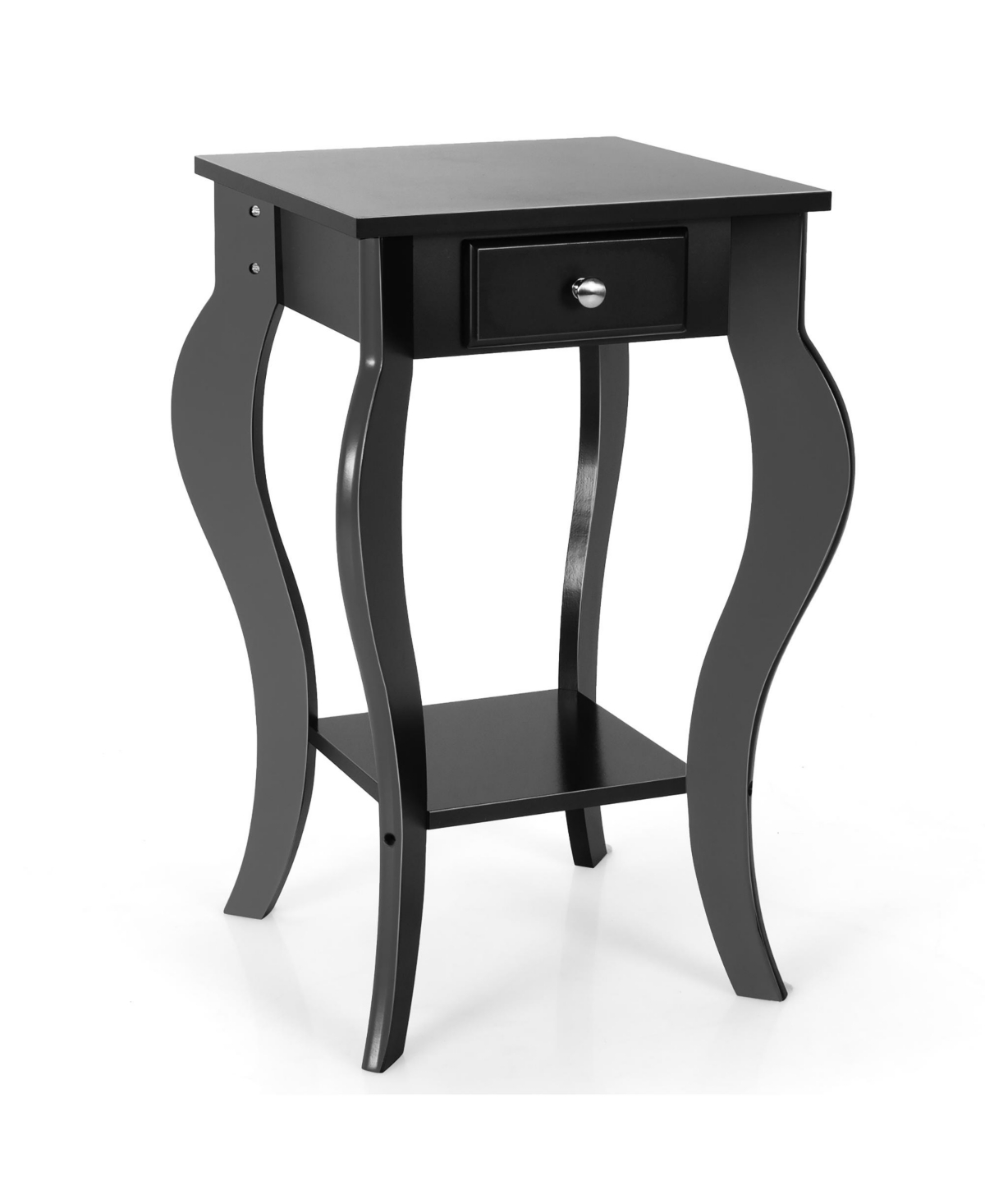 Click here for Costway End Side Table with Drawer Bottom Shelf Ac... prices