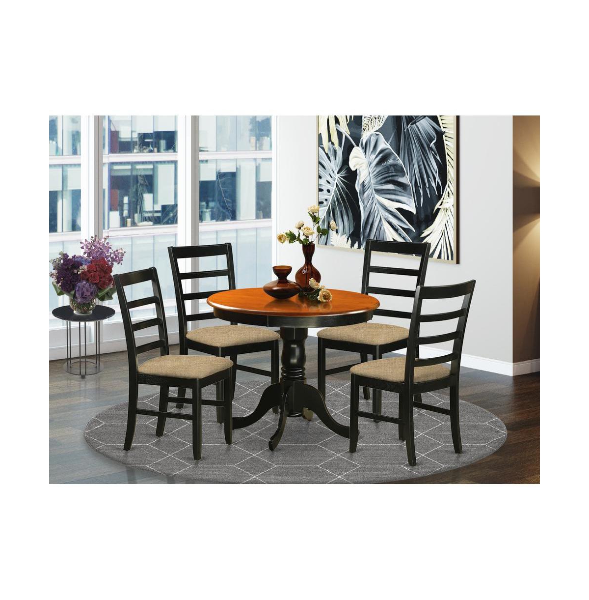 Click here for East West Furniture ANPF5-blk-c Dining furniture s... prices