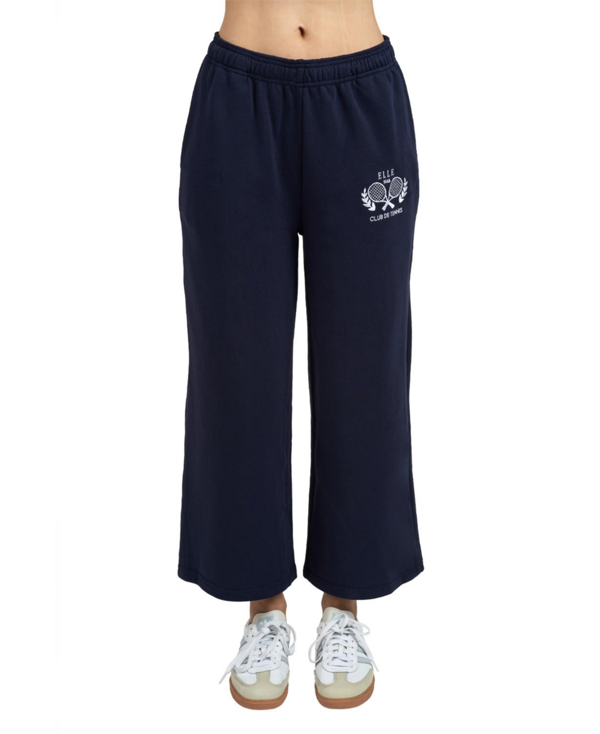 Click here for Elle Collection Womens Cropped Leg Sweatpant - Nav... prices
