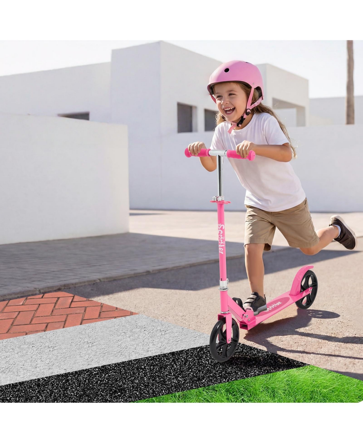 Click here for homfan 32.3x4.7x12 in Kids Folding Scooter with Bi... prices