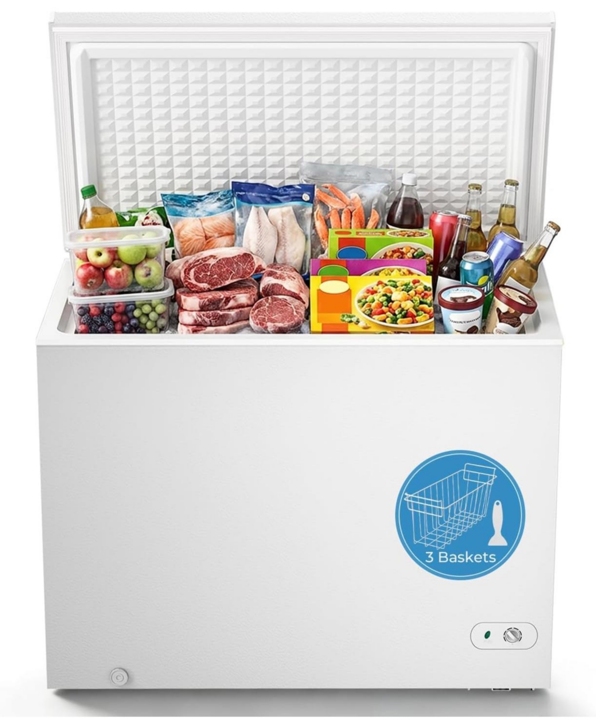 Click here for Cowsar 10.0 Cu.Ft Chest Freezer with 3 Baskets prices