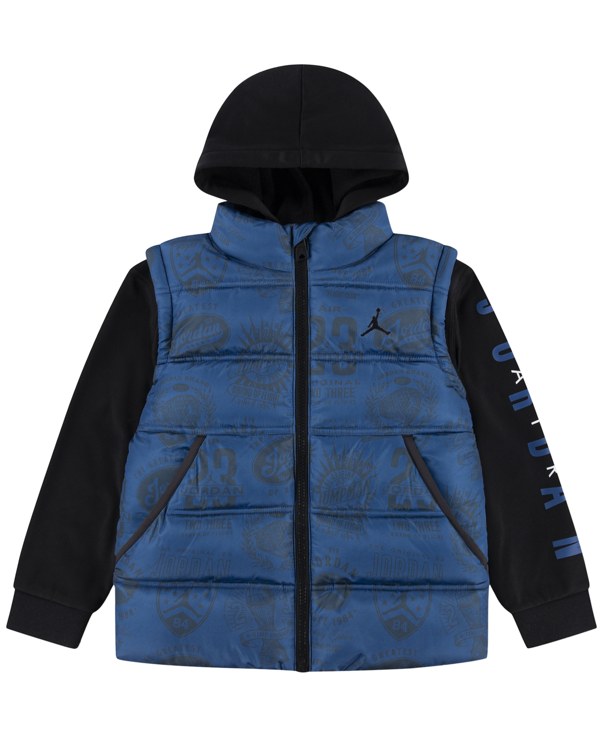 Click here for Jordan Little and Toddler Boys Layered-Look Hooded... prices