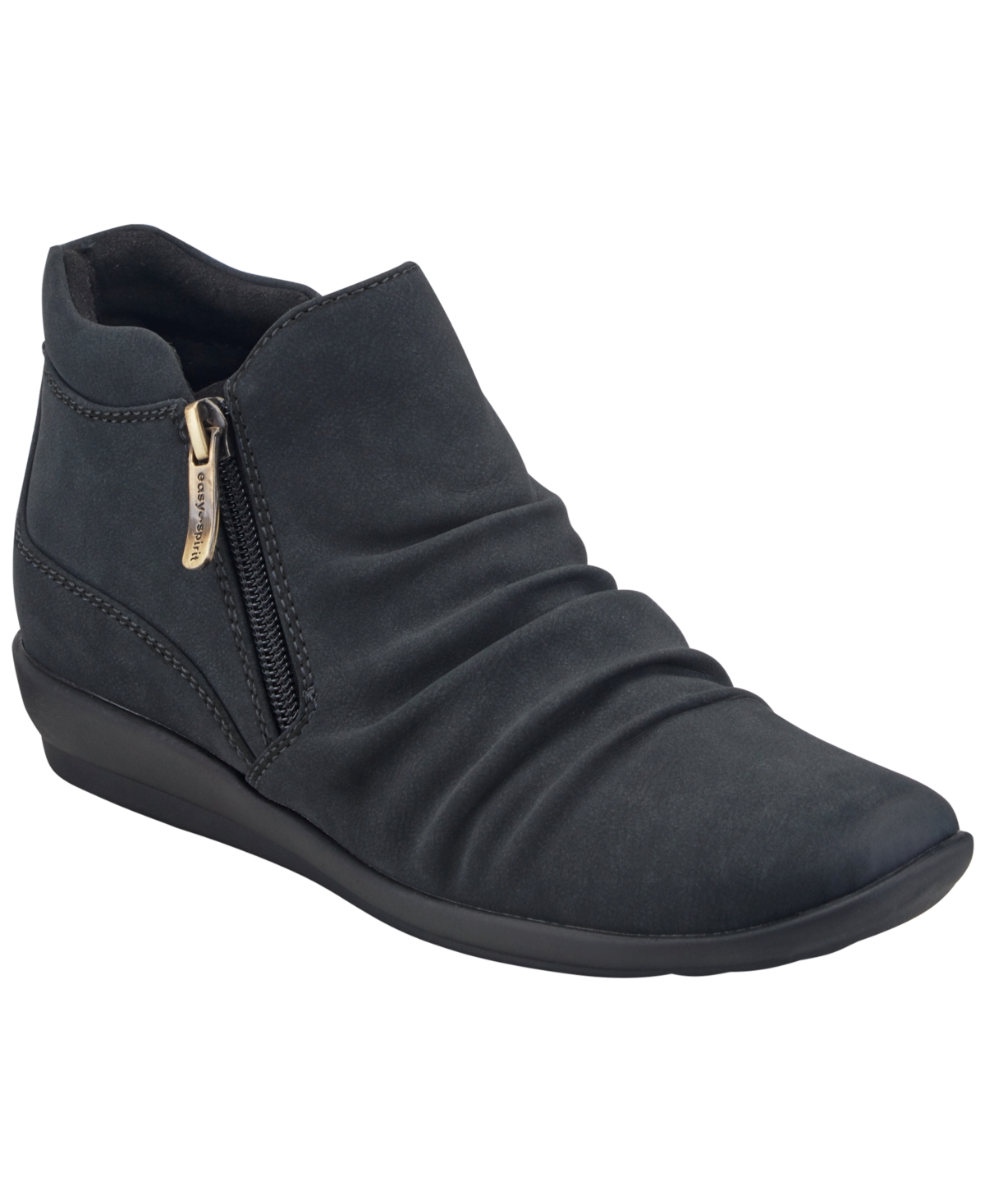 Click here for Easy Spirit Womens Aleta Side Zipper Casual Flat B... prices
