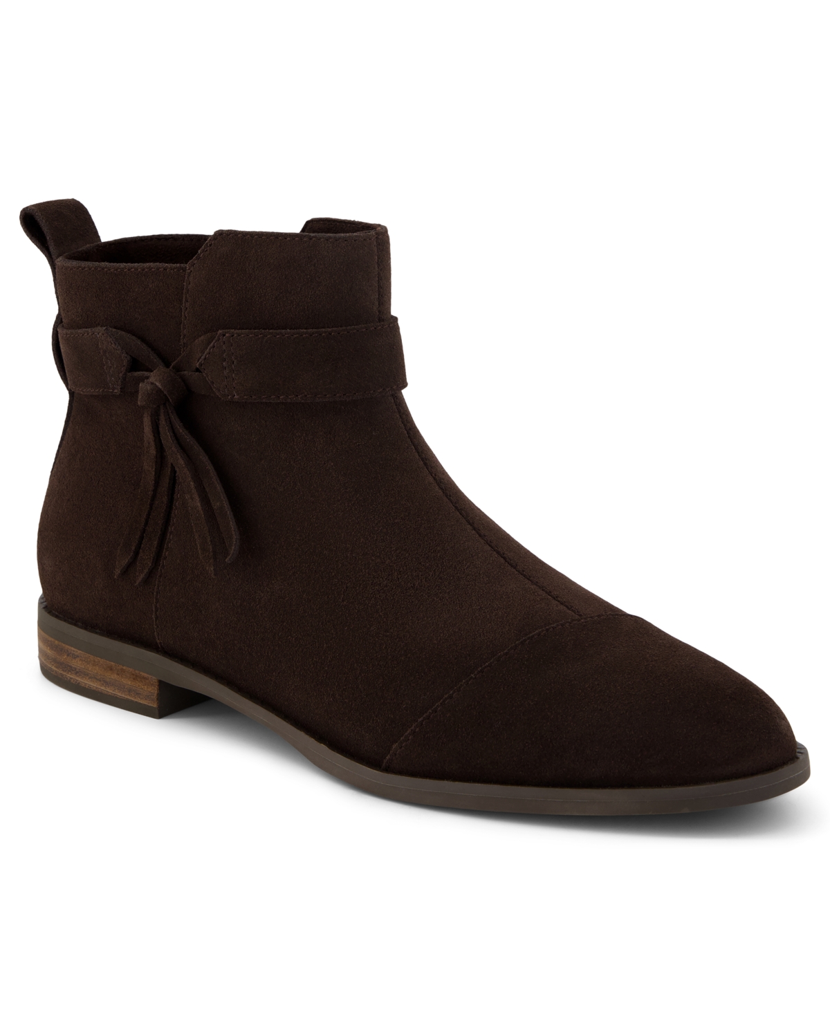 Click here for Toms Womens Stacey Almond Toe Booties - Chocolate... prices