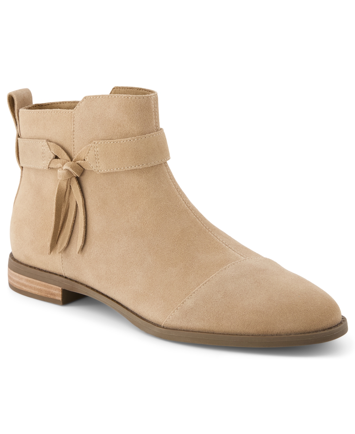 Click here for Toms Womens Stacey Almond Toe Booties - Mid Taupe... prices
