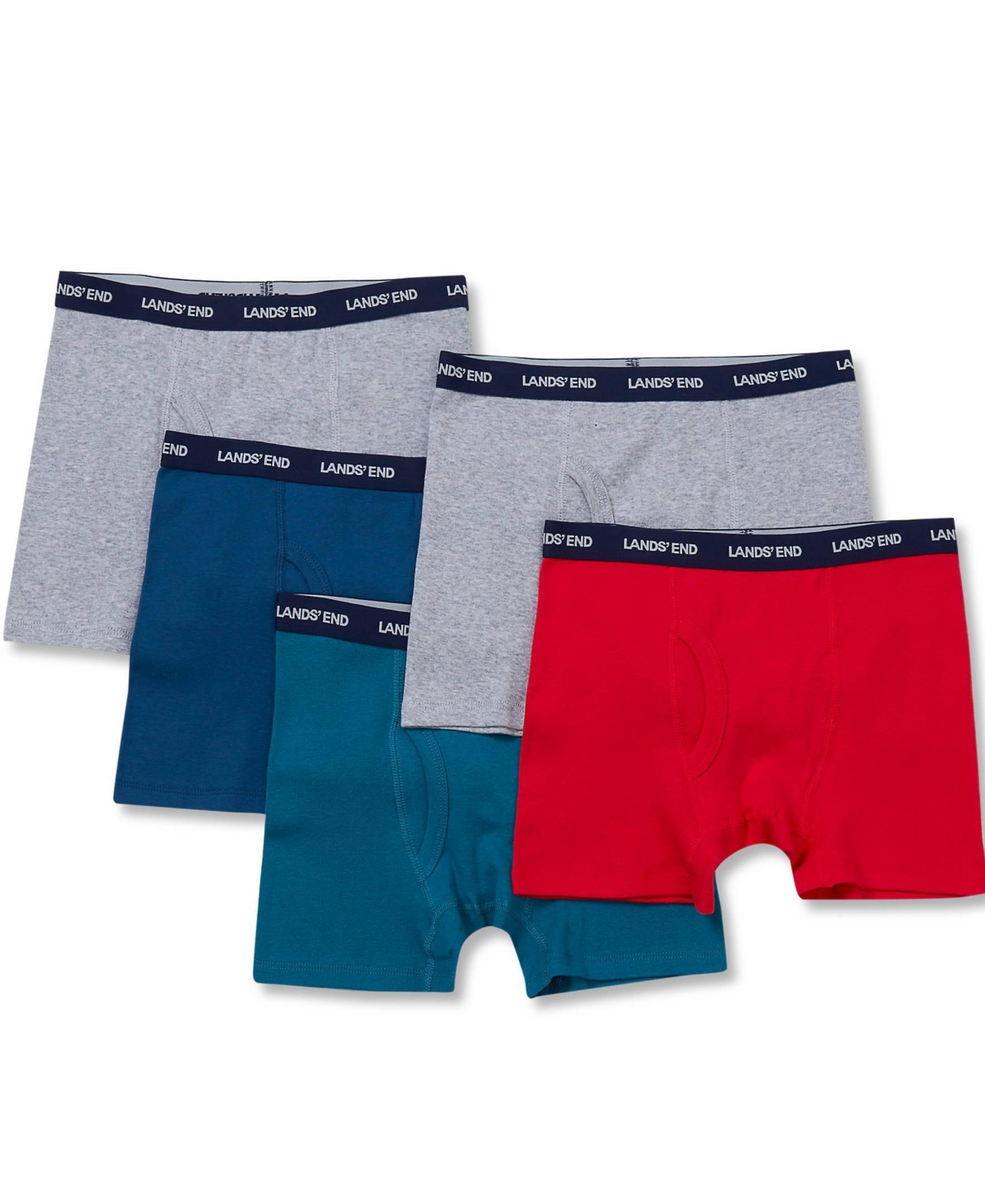 Click here for Lands End Boys Boxer Brief Underwear 5 Pack - Gray... prices