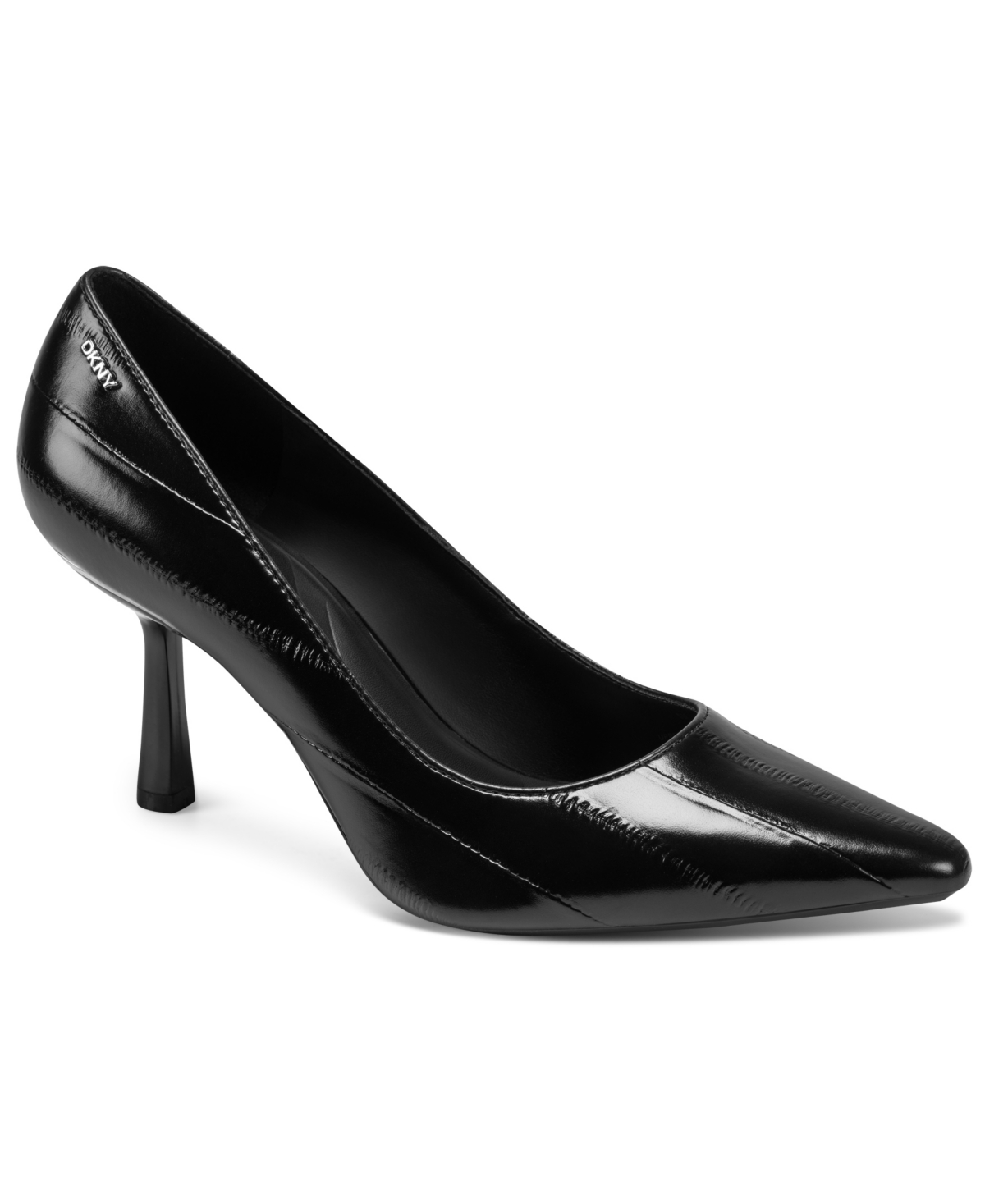 Click here for Dkny Womens Natrona Slip-On Mid Pumps - Black prices