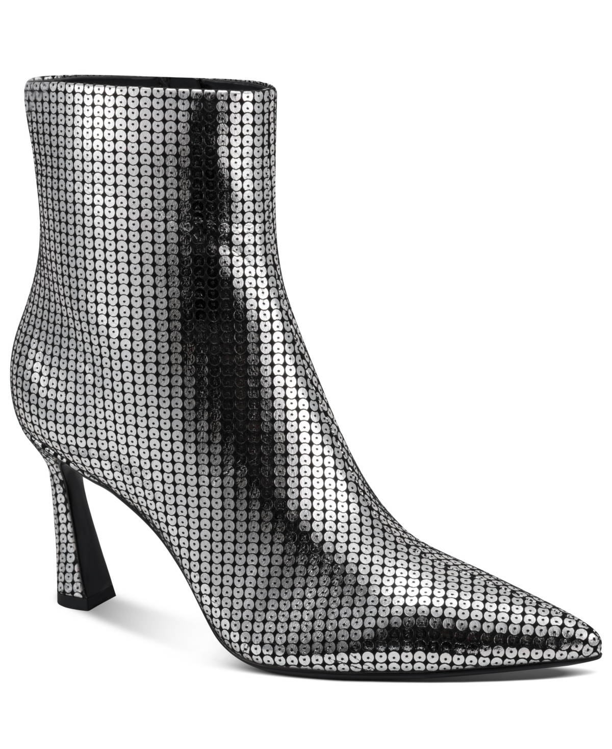 Click here for Dkny Womens Cayden Zipper Heeled Booties - Silver prices