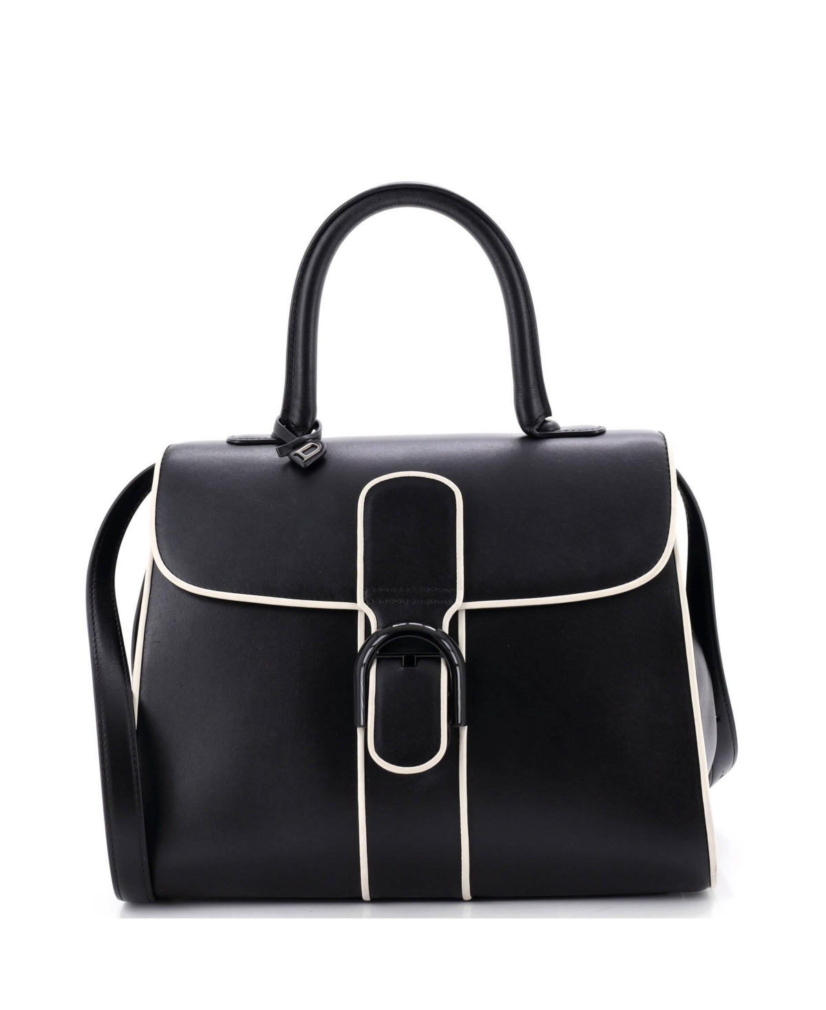 Click here for Pre-Owned Delvaux Mm Brillant Top Handle Bag Leath... prices