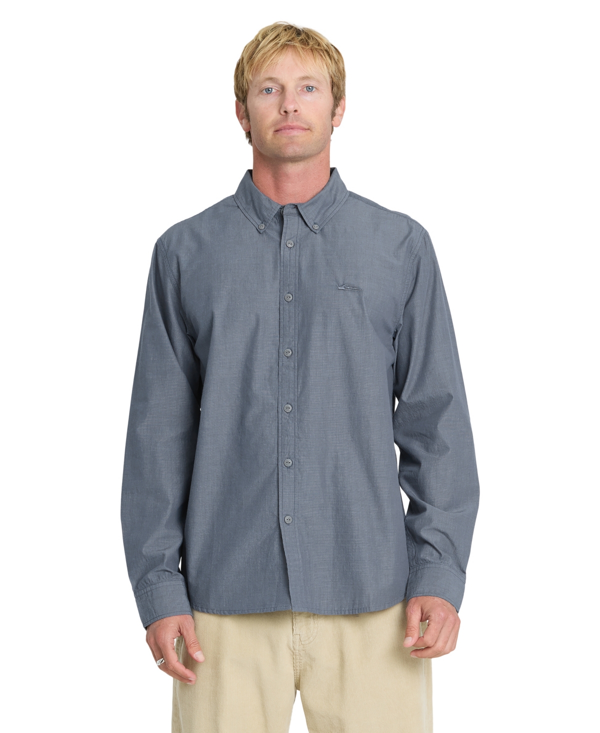Click here for Quiksilver Mens Shore Break Button-Front Shirt - D... prices