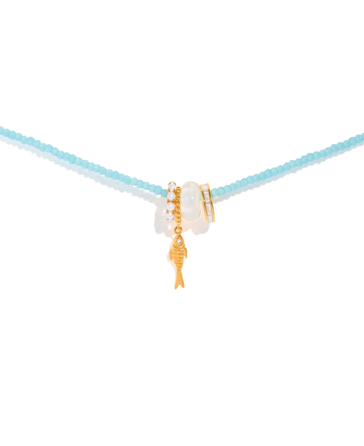 Click here for Girls Crew Crystal Fish Out of Water Beaded Neckla... prices