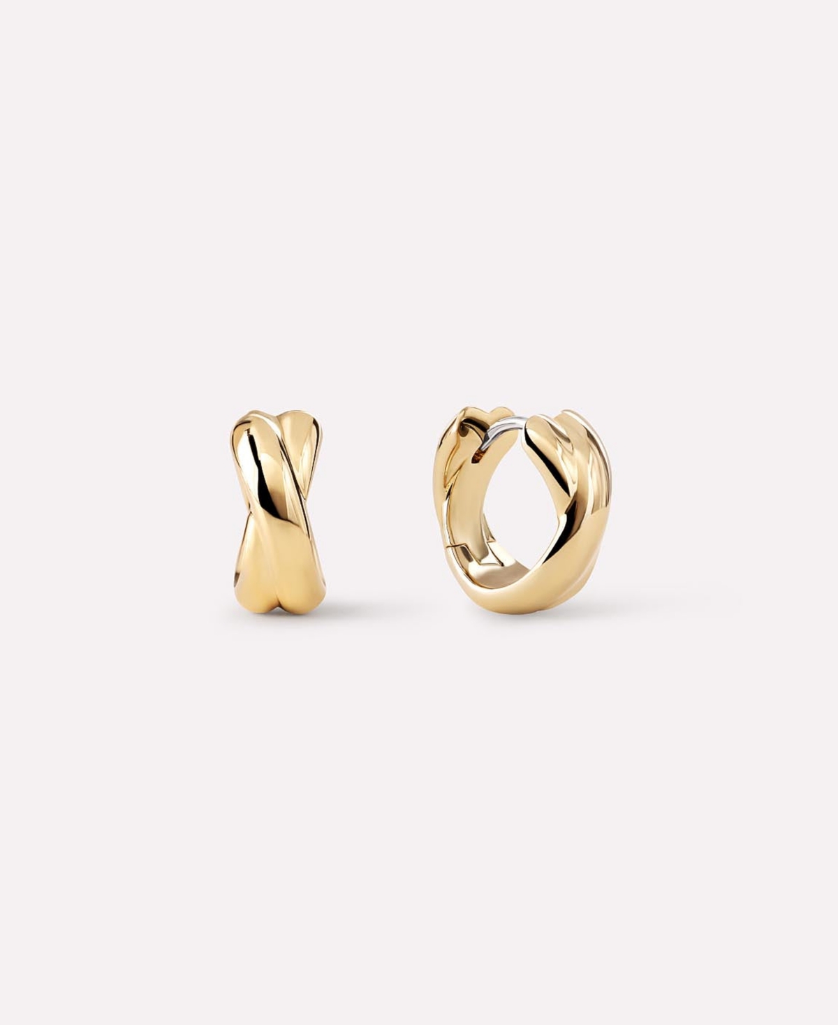 Click here for Ana Luisa 14k Gold-Plated Violet Huggie Hoops Earr... prices