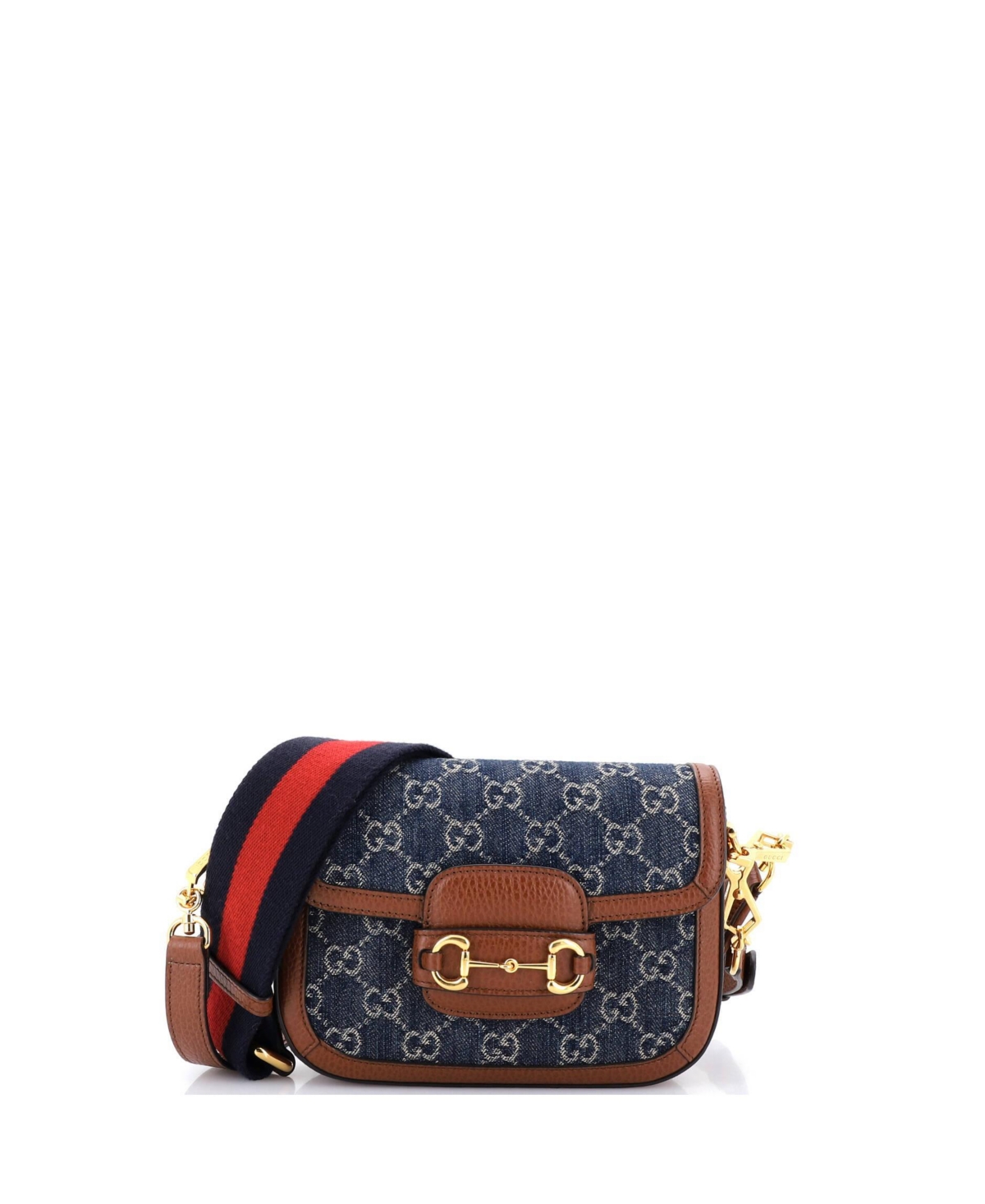 Click here for Pre-Owned Gucci Mini Horsebit 1955 Shoulder Bag Gg... prices