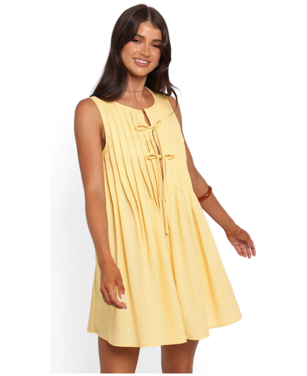 Click here for Petal and Pup Womens Madeline Mini Dress - Butter... prices