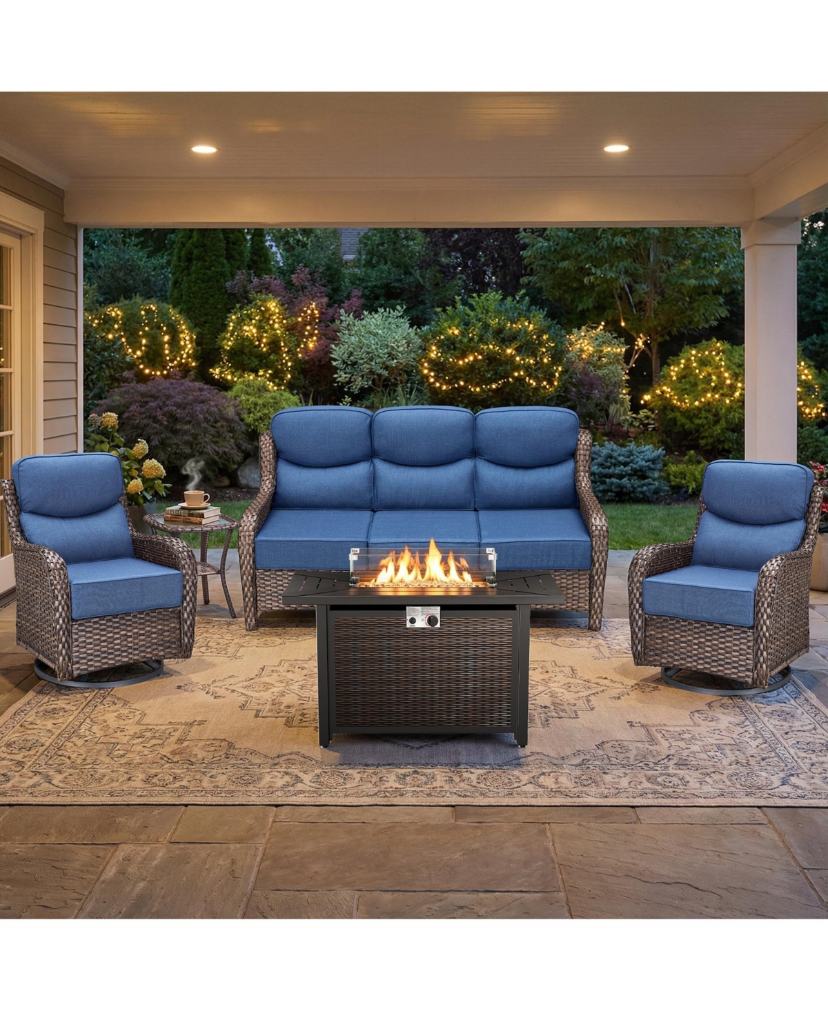 Click here for Pocassy Luxury Patio Furniture Set with 6-inch Thi... prices
