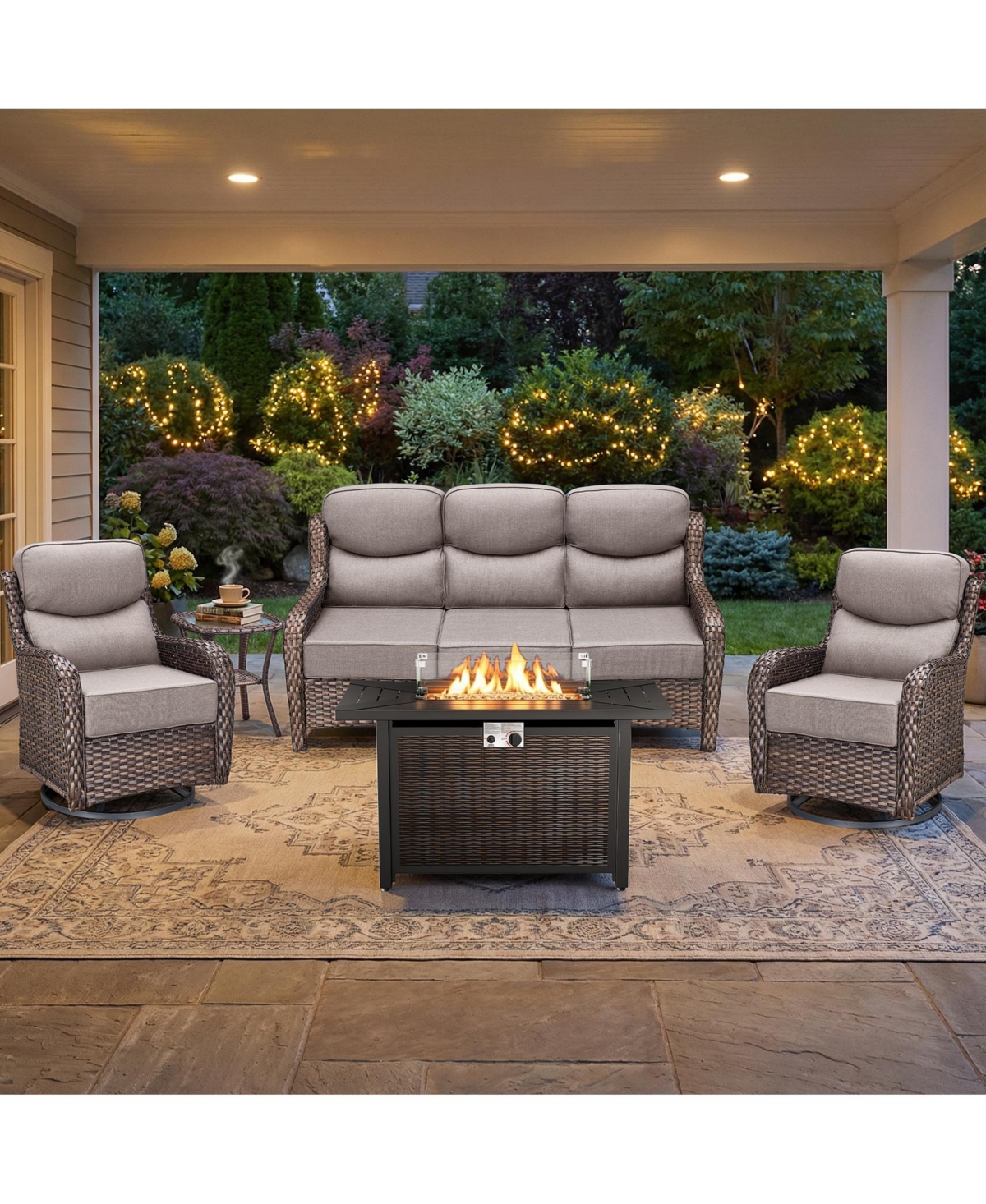 Click here for Pocassy Luxury Patio Furniture Set with 6-inch Thi... prices