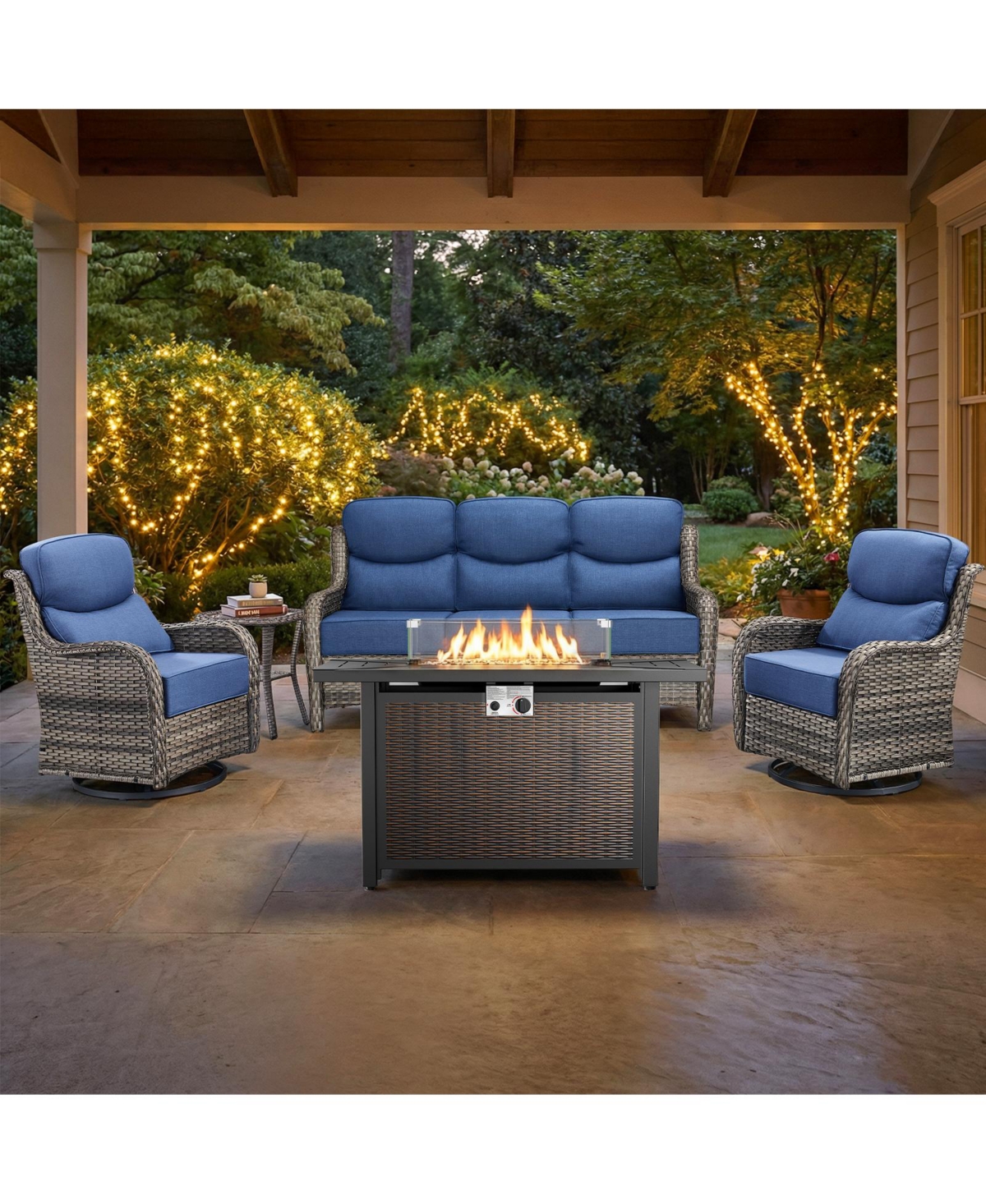 Click here for Pocassy Luxury Patio Furniture Set with 6-inch Thi... prices