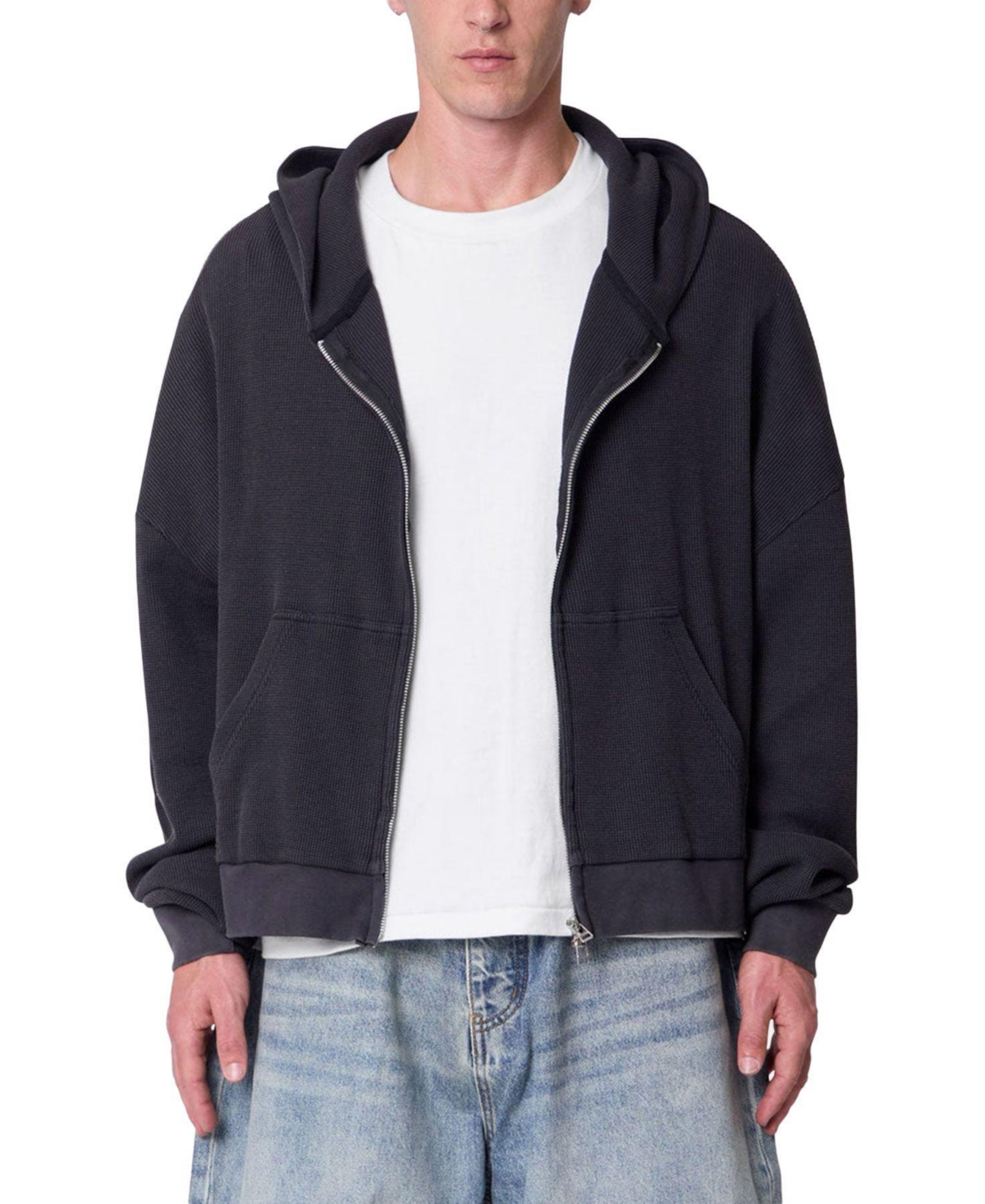 Click here for mnml Mens Thermal Hoodie - Black prices