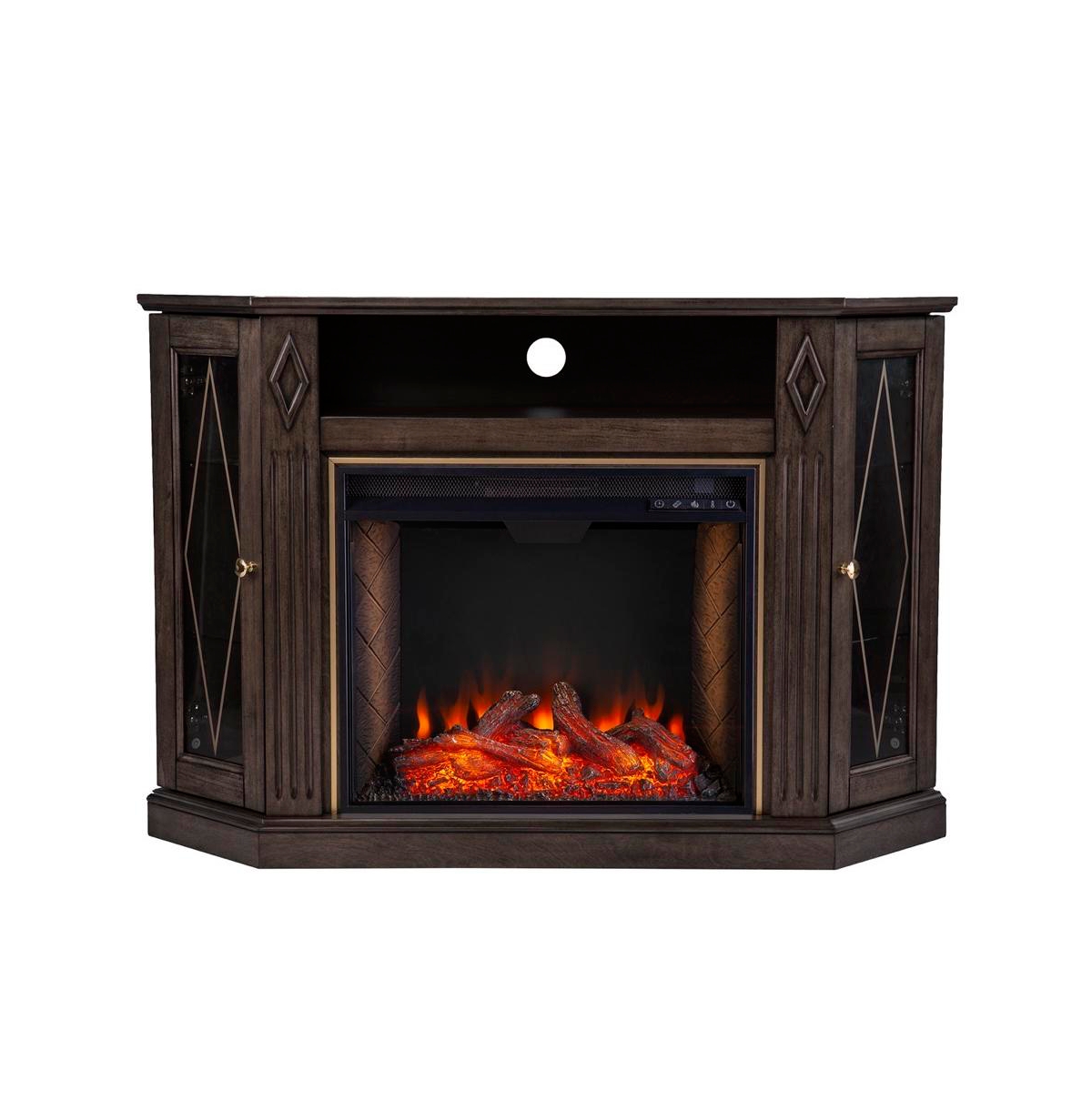 Click here for Augusta Home Fireplace Media Storage - Brown/red prices