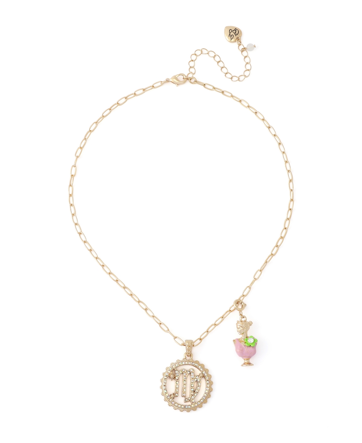 Click here for Betsey Johnson Faux-Stone Virgo Celestial Pendant... prices