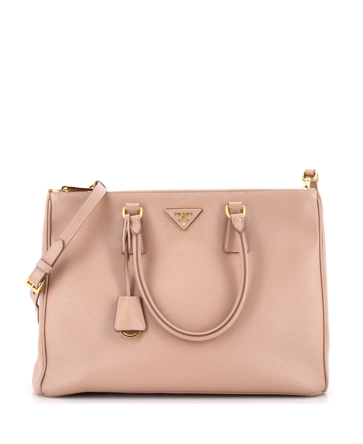 Click here for Pre-Owned Prada Large Galleria Double Zip Tote Saf... prices