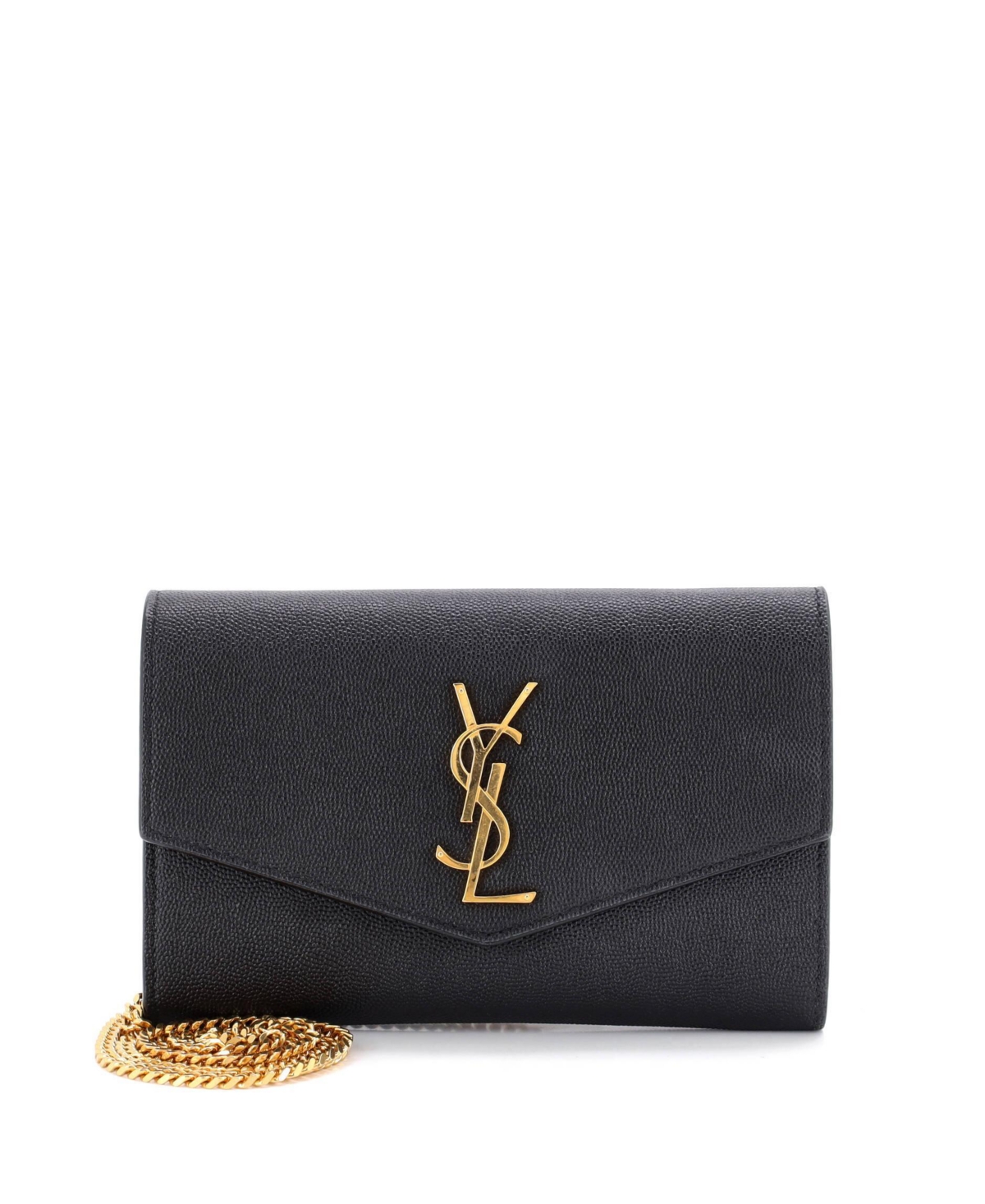 Click here for Pre-Owned Saint Laurent Uptown Chain Wallet Leathe... prices