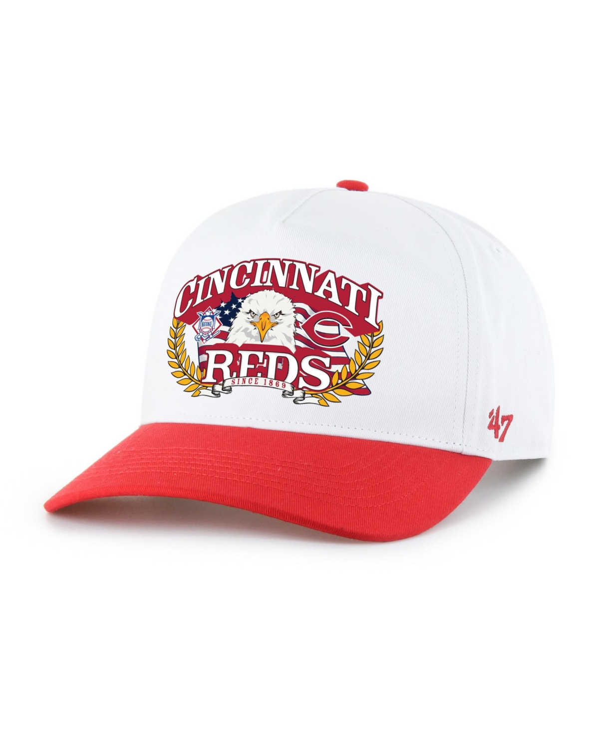 Click here for 47 Brand Mens White/Red Cincinnati Reds Americana... prices