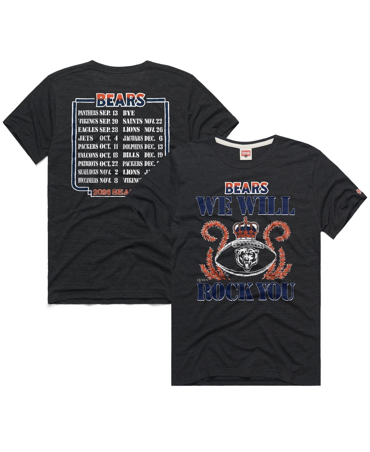 Click here for Homage Mens and Womens Charcoal Chicago Bears 2026... prices