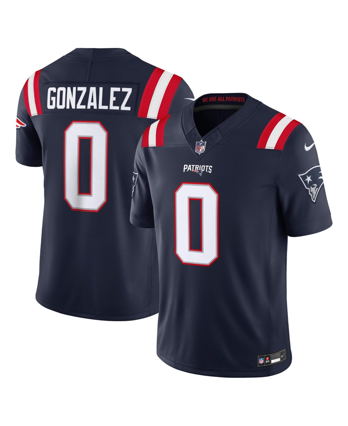 Click here for Nike Mens Christian Gonzalez Navy New England Patr... prices