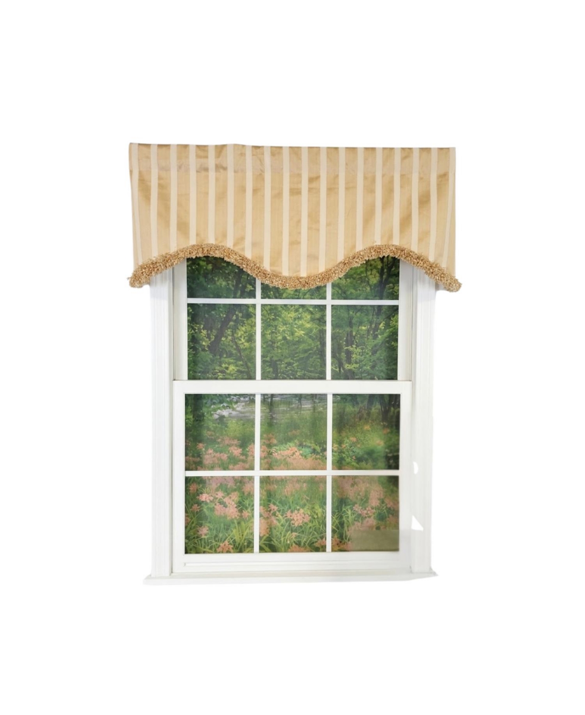 Click here for Rlf Home Nugett Trimmed Cornice Window Valance 100... prices