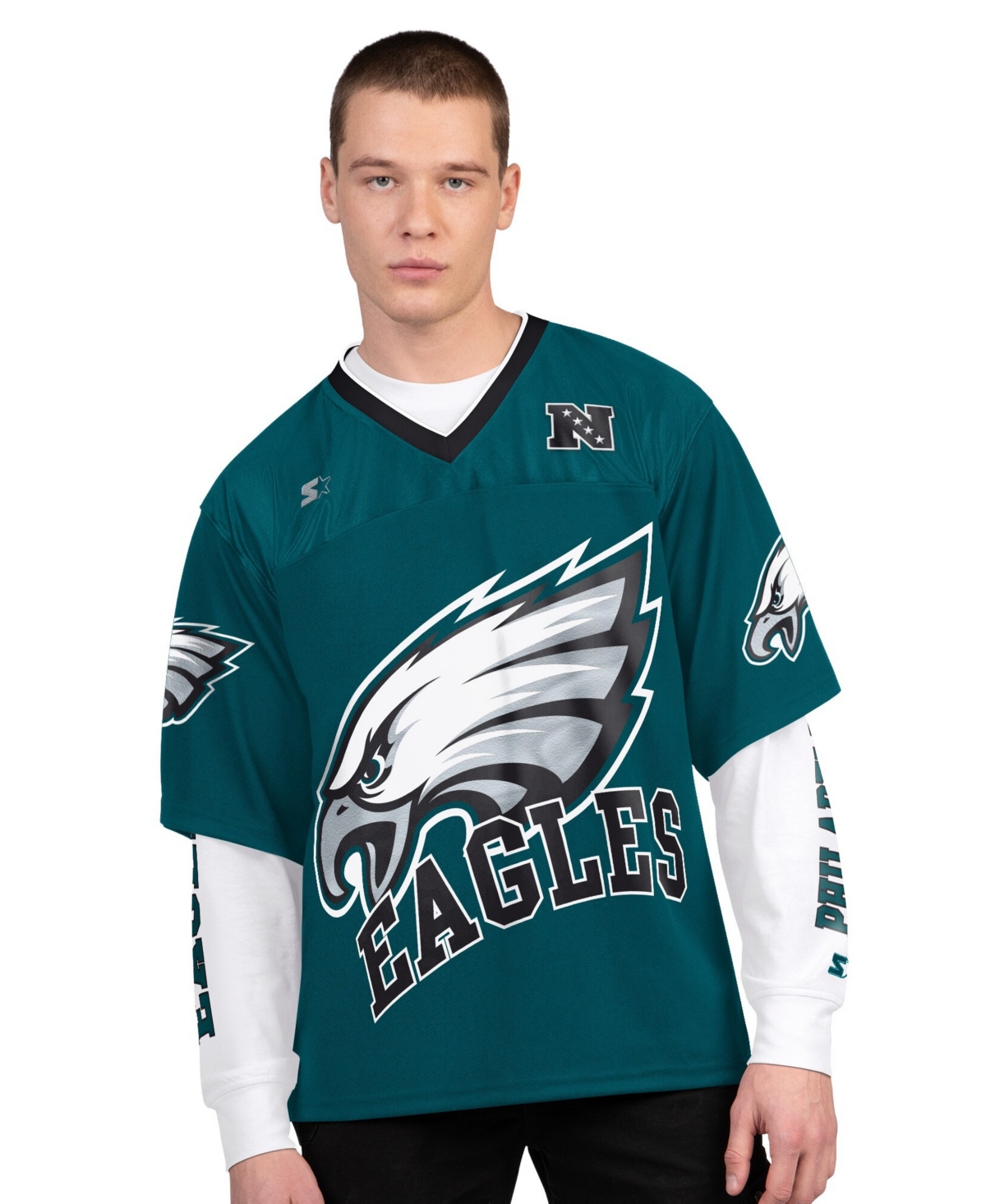 Click here for Starter Mens Midnight Green/White Philadelphia Eag... prices