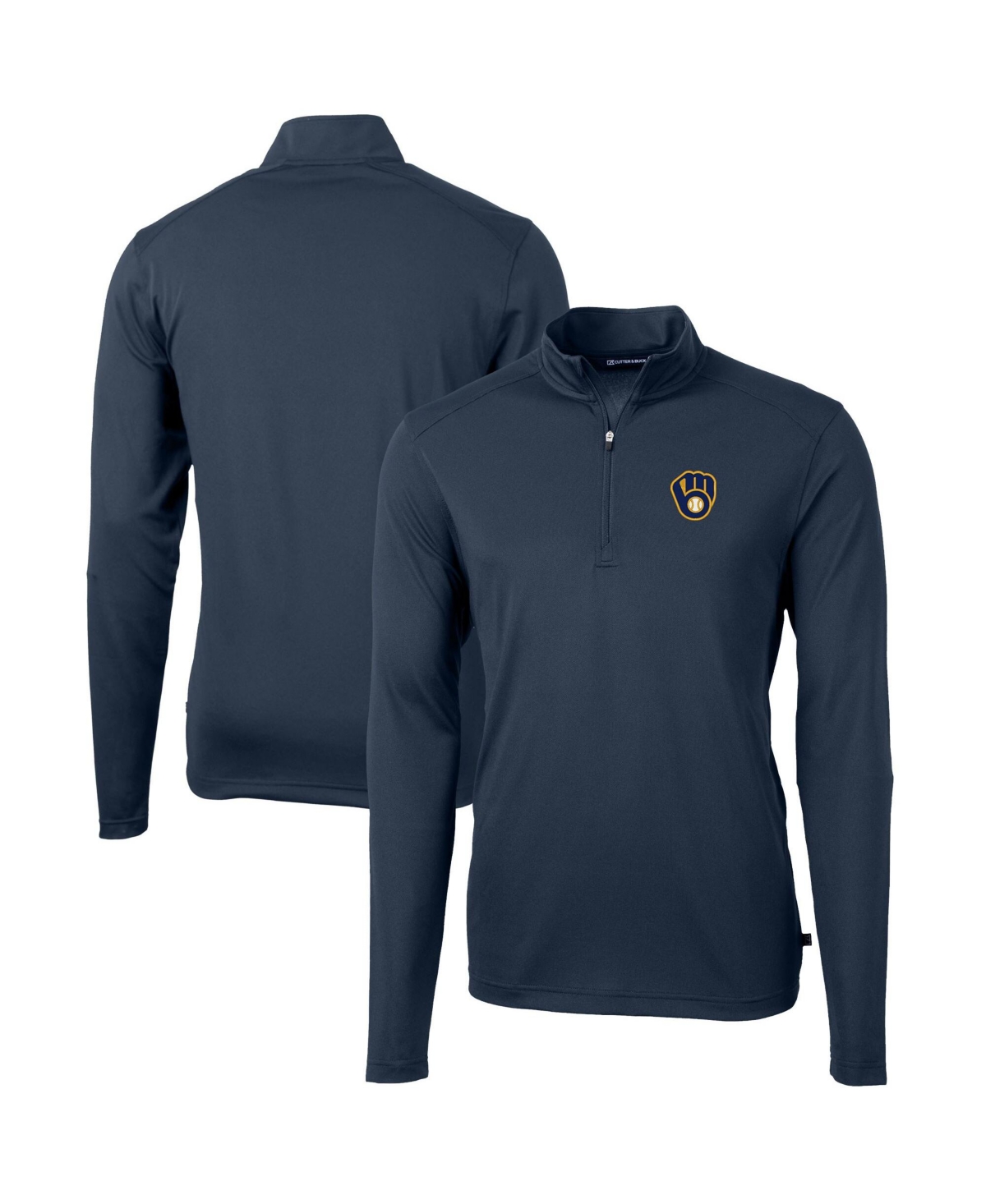 Click here for Cutter & Buck Mens Navy Milwaukee Brewers Virtue E... prices