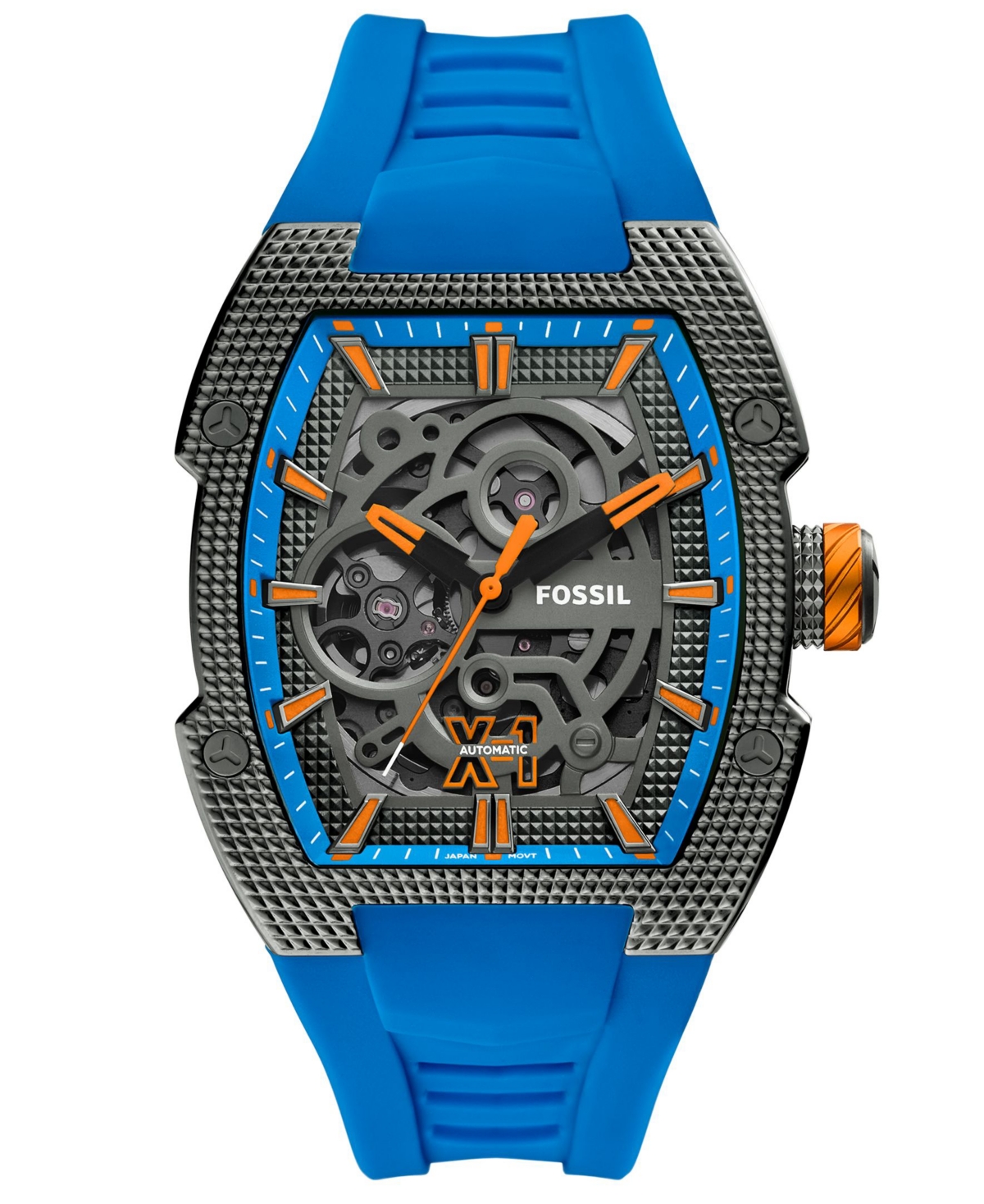 Click here for Fossil Mens Machine X1 Automatic Blue Silicone Wat... prices