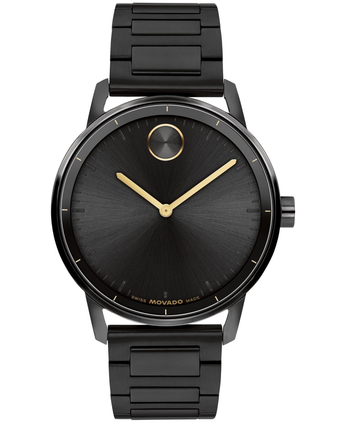 Click here for Movado Mens Bold Echo Swiss Quartz Ionic Plated Bl... prices