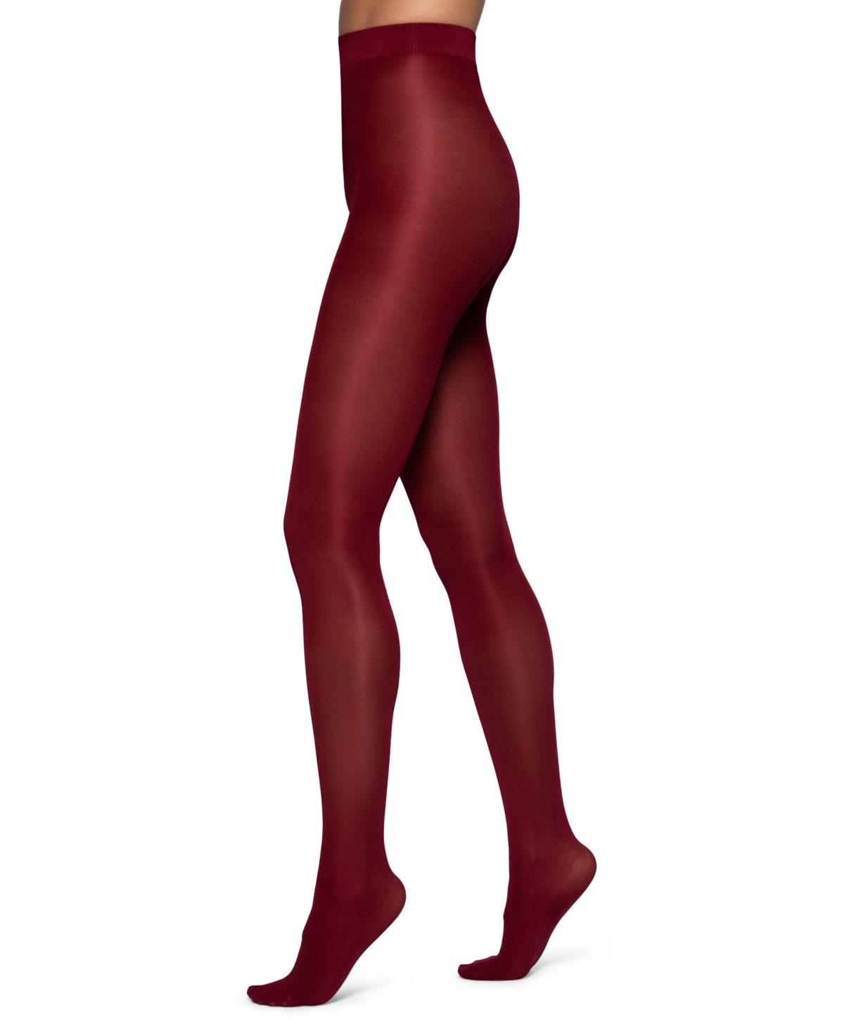 Click here for Hue Womens Super Gloss Opaque Tights - Rhubarb prices