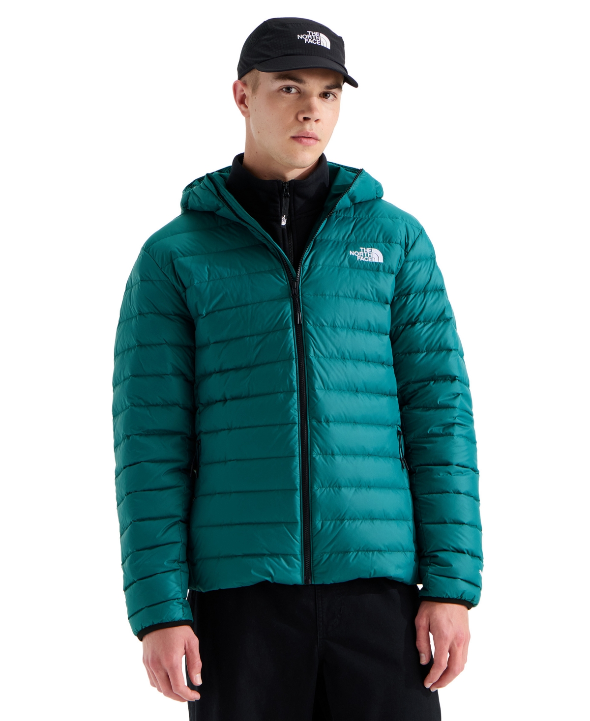 Click here for The North Face Mens Classic Down Hooded Jacket - P... prices