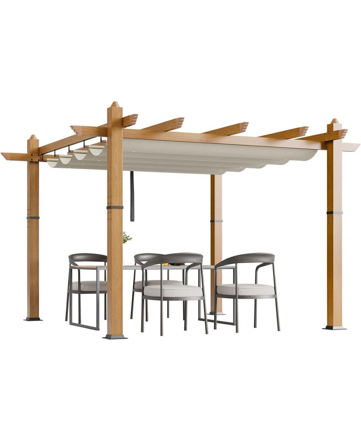 Click here for gaomon 10x10 Ft Retractable Outdoor Pergola with C... prices