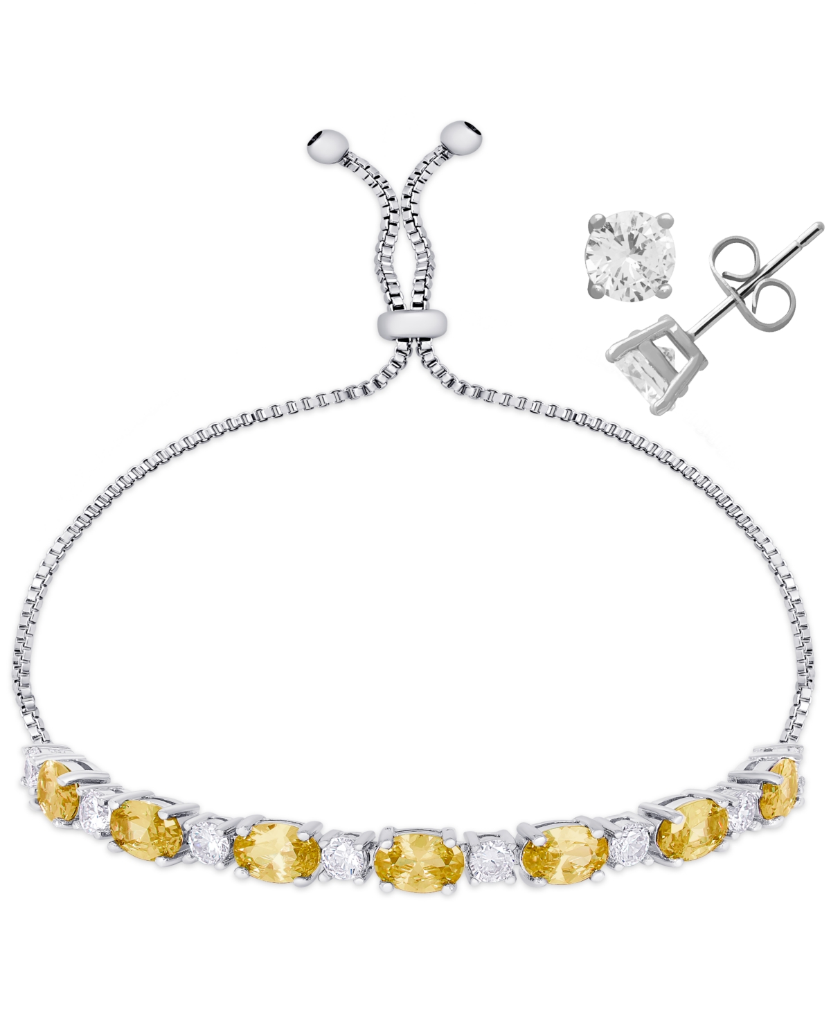 Click here for Macys Simulated Citrine Cubic Zirconia Oval Round... prices