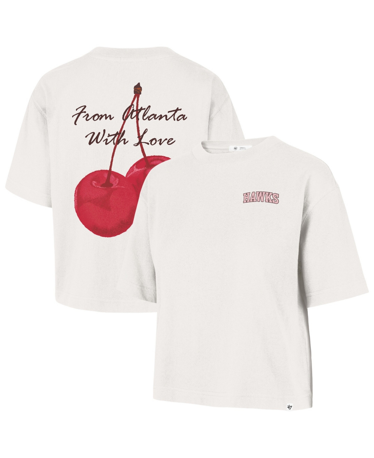 Click here for 47 Brand Womens Cream Atlanta Hawks Love Letter Re... prices