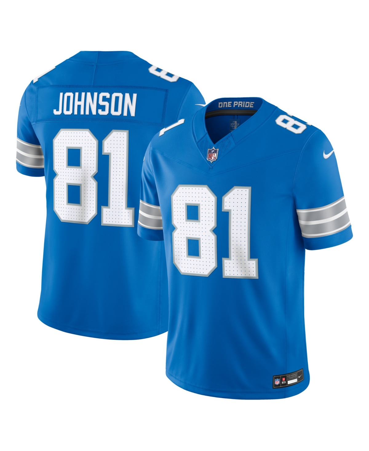 Click here for Nike Mens Calvin Johnson Blue Detroit Lions Vapor... prices