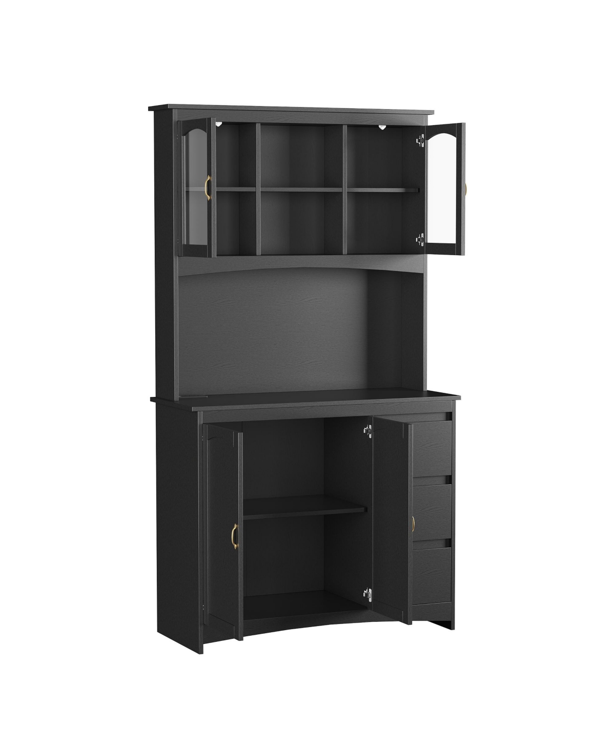 Click here for homfan 71 Tall Kitchen Pantry Cabinet with Led Lig... prices