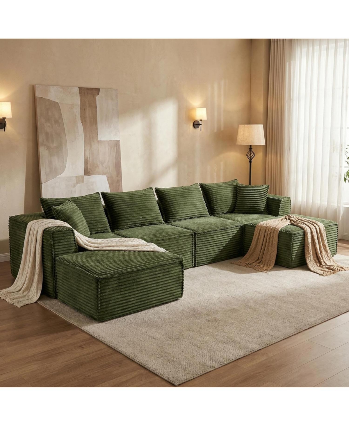 Click here for gaomon Cloud Sectional Couch with Chaise  Modular... prices