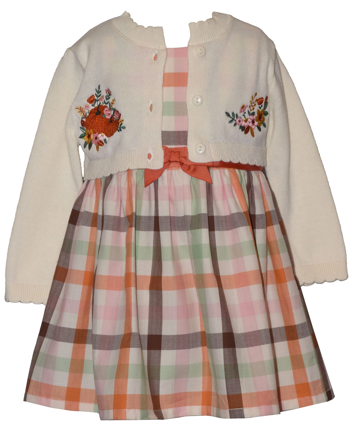 Click here for Bonnie Baby Baby Girls Harvest Cardigan  Sleeveles... prices