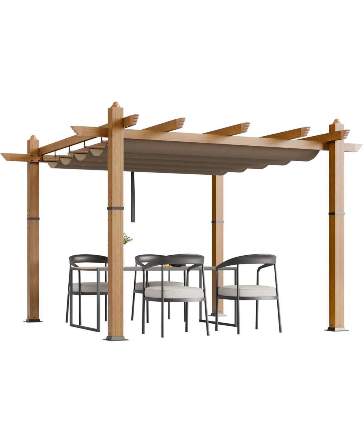Click here for gaomon Outdoor Retractable Pergola Aluminum Pergol... prices